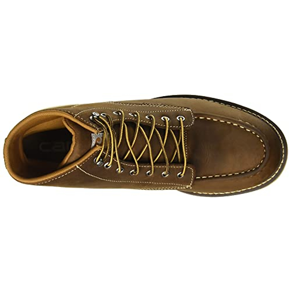 Carhartt Men's 6" Waterproof Moc Toe Casual Wedge Work Boot, Brown, 9 M US