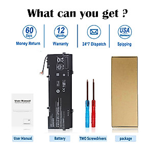 DMKAOLLK KB06XL Battery for HP Spectre X360 15 15-bl012dx 15-bl112dx 15-bl0xx 15-bl1xx 15-bl062nr 15-bl075nr 15-bl102no 15t-bl000 15t-bl100 Series 902499-856 902499-855 902401-2C1 11.55V 77.92Wh