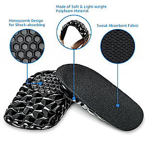 Dr. Shoesert Height Increase Insoles, Shoe Heel Lift Inserts for Leg Length Discrepancy, Achilles Tendonitis, Heel Cushion Inserts (Large 1.0")
