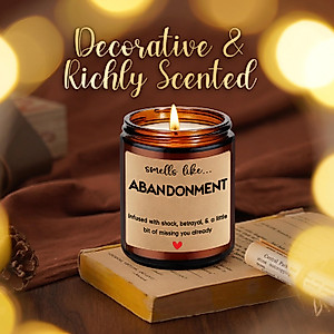 LEADO Candles - Friends Moving Away Gift, Coworker Leaving Gifts, Going Away Gifts for Coworkers Women, Men - Funny Retirement, Leaving Job, Goodbye, Farewell Gifts for Coworkers, Boss, Bestie