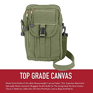 Rothco Heavyweight Classic Canvas Passport Travel Pouch, Black