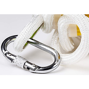 ISOP Flame Resistant Emergency Rope Ladder 13 ft with Spring Hooks and Universal Cabinet for Emergeny Equpment Fire Ladder, Fire Evacuation Set or Rescue Survival Kit