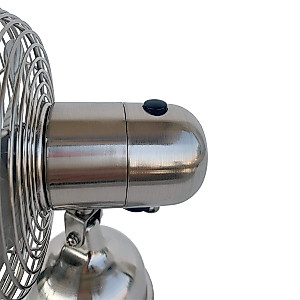 HUNTER Personal Retro USB Fan, 5" inch, Brushed Nickel