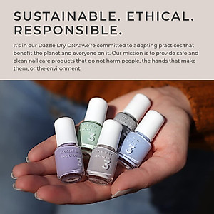 Dazzle Dry Mini Kit 4 Step System - Rose Princess - A light dusty rose shimmer. Full coverage simmer. (5 Piece Kit)