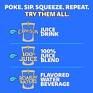 Capri Sun Fruit Punch, Strawberry Kiwi and Pacific Cooler Flavored Juice Drink Blend Variety Pack, 30 ct Box, 6 fl oz Pouches