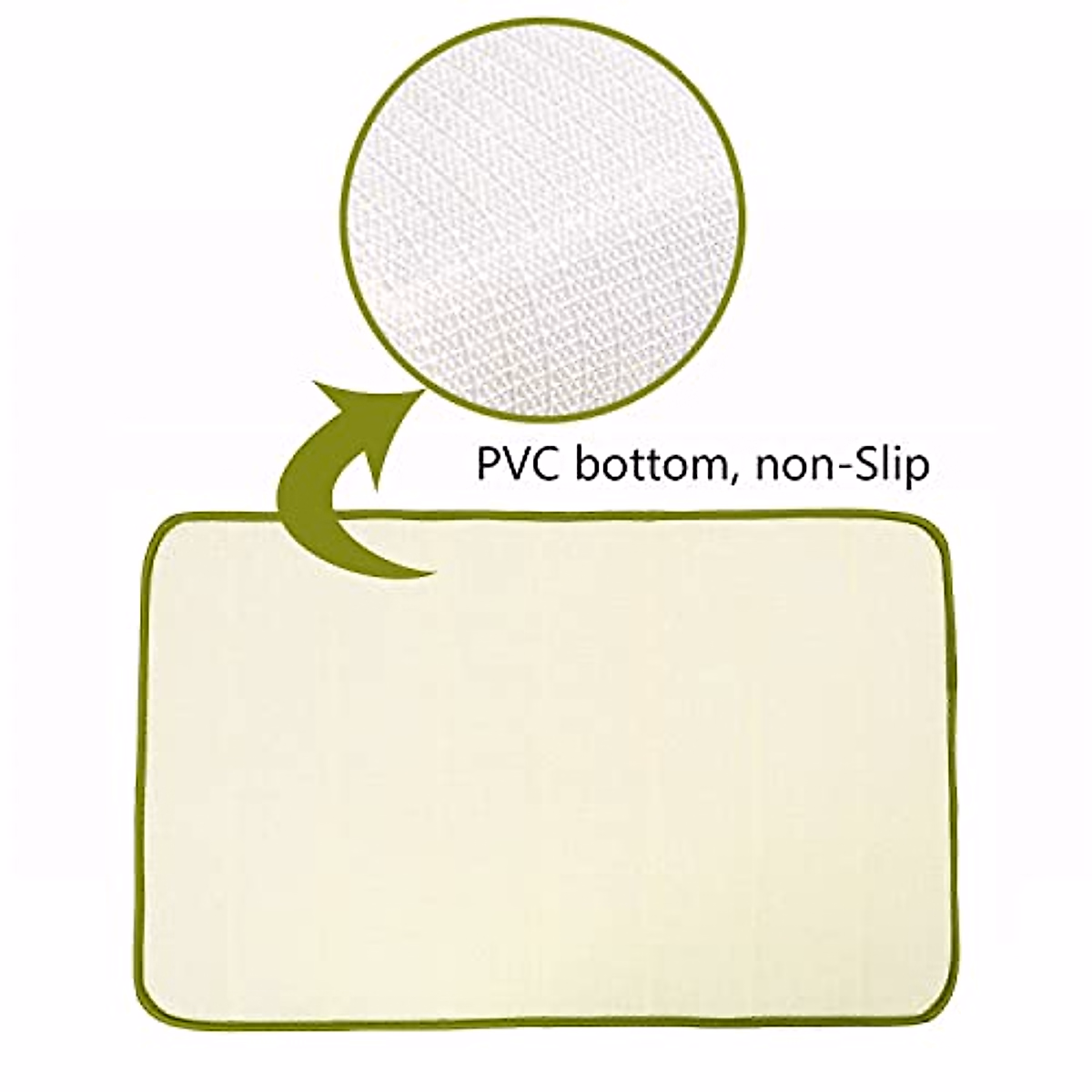 HOMJON Memory Foam Bath Mat, 31.5x19.8 Inches Anti-Slip Water Absorption Soft Bathroom Rugs Bath Bathroom Kitchen Floor Shower Carpet - Rose Red