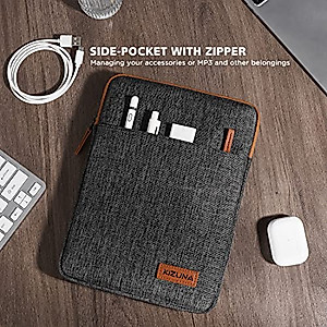 KIZUNA 9.7-10 Inch Tablet Sleeve Water Resistant Laptop Bag for 9.7" 10.5" 11" iPad Pro/Apple 10.2" iPad/10 Surface Go/Huawei MediaPad M5 Pro/10.5" Samsung Galaxy Tab A S6/Lenovo Smart/Acer -Brown