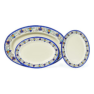 G.E.T. OP-618-SL Food Service Oval Display Platter, 18" x 13.5", Santa Lucia