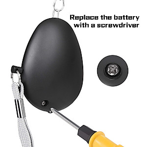 Personal Alarm, Safe Sound Security Personal Alarm for Women,Kids, Elderly, Emergency Safe Personal Alarm Black