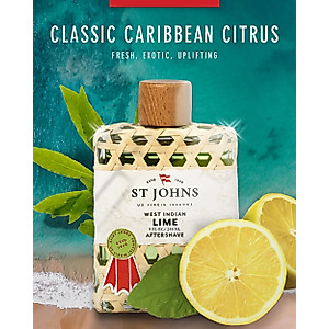 St Johns West Indian Lime Aftershave Lotion 8 Oz Splash. Fresh Lime Scent for Men. Cool and Refreshing Aftershave Lotion. One of our Best Aftershaves for 70 years.