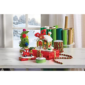 Department 56 Dr. Seuss The Grinch Village Every Who's Ribbon and Bows Lit Building, 6.93 Inch, Multicolor