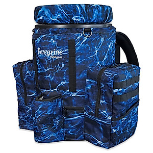 Peregrine Field Gear Insulated Organized Venture Bucket & Backpack for Fishing/Hunting with Tacklebox Holder Marlin Camo - 6 Gallon
