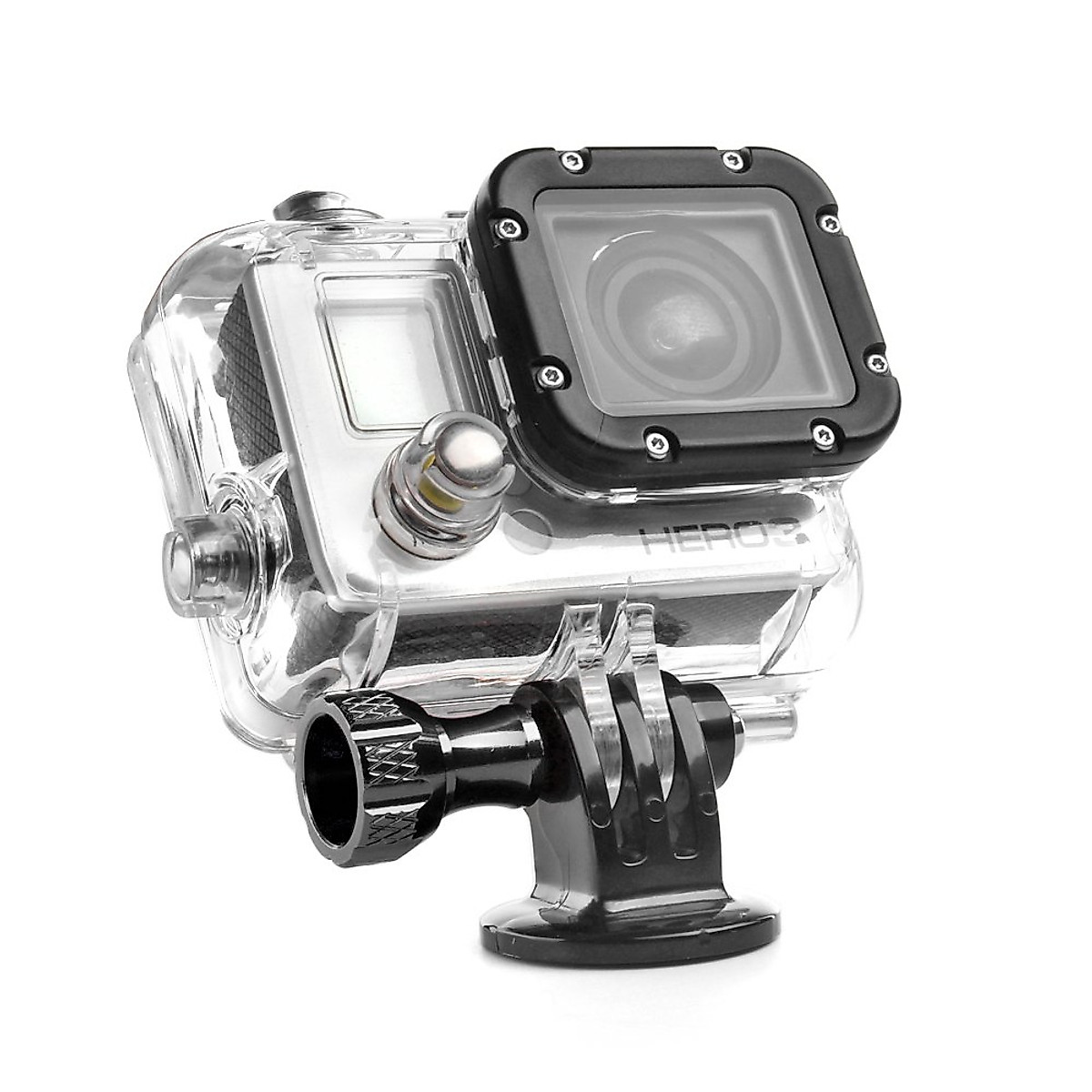 TNP For GoPro Thumb Screw Set (Black) - Aluminum Alloy Thumbscrew Knob Bolt Kit for GoPro Hero 9 8 7 6 5 4 3+ 3 2, for GoPro Hero Session, SJCAM Osmo HD Action Cameras - 3pcs 1x Long Screws + 2x Short