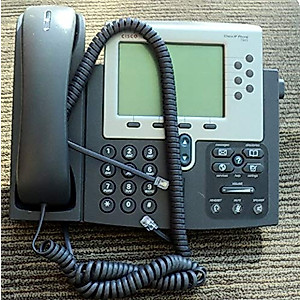 DIY-BizPhones 5-Pack of Gray 9' Ft Cisco Compatible Handset Receiver Cords IP Phone 7800 7900 8800 SPA Series 7841 7861 7940 7941 7942 7945 7960 7961 7962 8811 8841 8851 Charcoal Curly Coil Lot