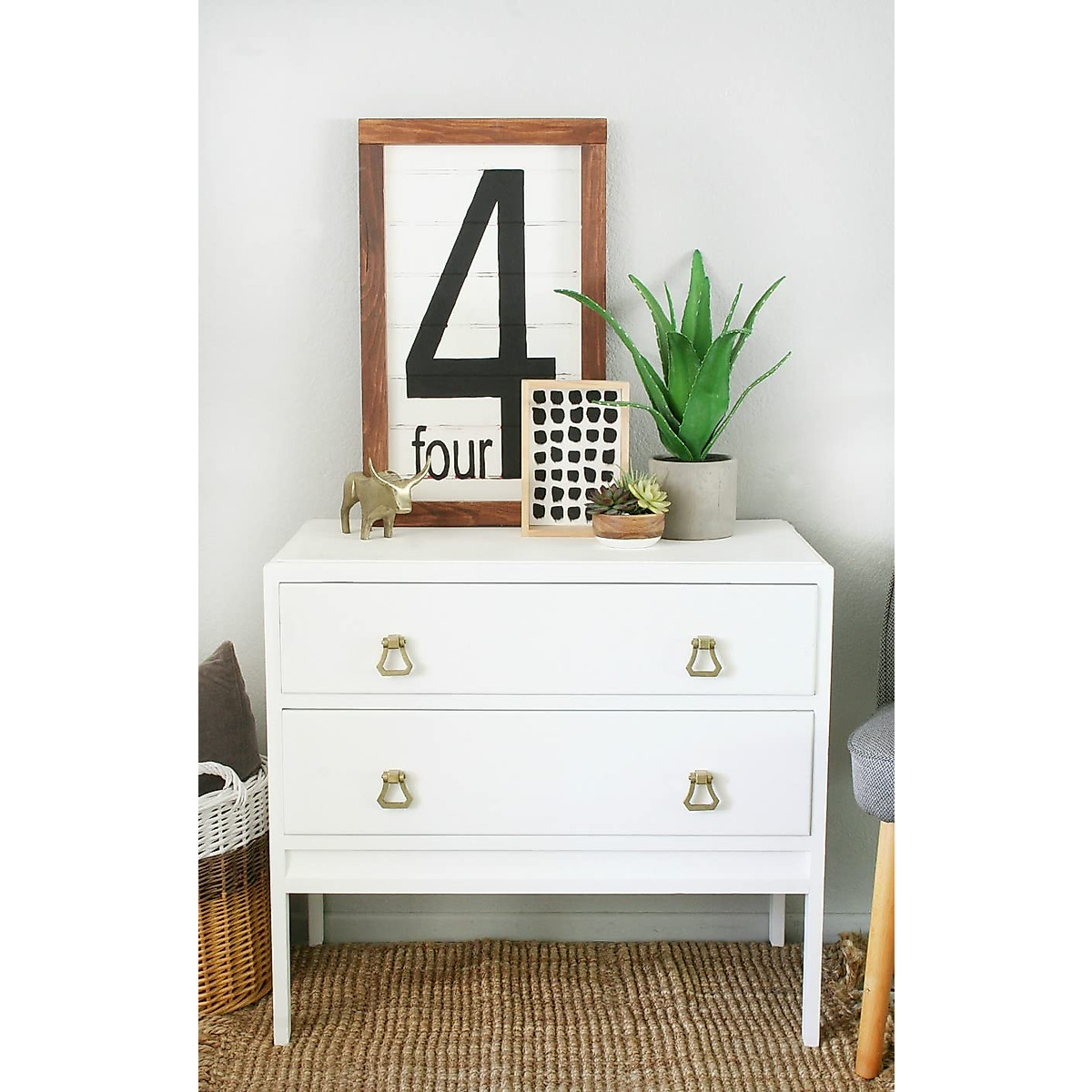 DecoArt Satin Enamels Acrylic Paint, 8 fl. oz. Jar, Pure White (Pack of 1)