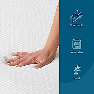 LUCID 4 Inch Ventilated Memory Foam Mattress Topper - 3-Year Warranty - King