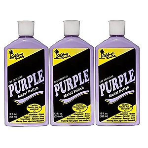 California Custom The Original Purple Metal Polish 12 oz, Great for Polish Aluminum, Chrome, Brass and Even Plastic. Bring Back That Shine! (3)
