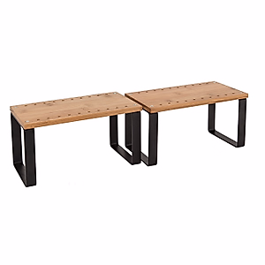 SBS Stackable, Kitchen Counter. Pantry and Cabinet Organizer, Modular Shelves. 2 Shelves (9.5 inch)