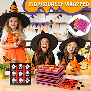 SRENJU SINU 12 Pack Halloween Party Favors Tic Tac Toe Board Games for Kids 4-8 8-12, Halloween Treats Non Candy Goodie Bag Stuffers, Bulk Toys Gifts for Boys Girls Classroom