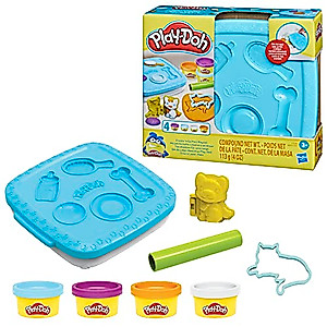 Play-Doh Create ‘n Go Pets Playset, Set with Storage Container, Arts and Crafts Activities, Kids Toys for 3 Year Olds and Up