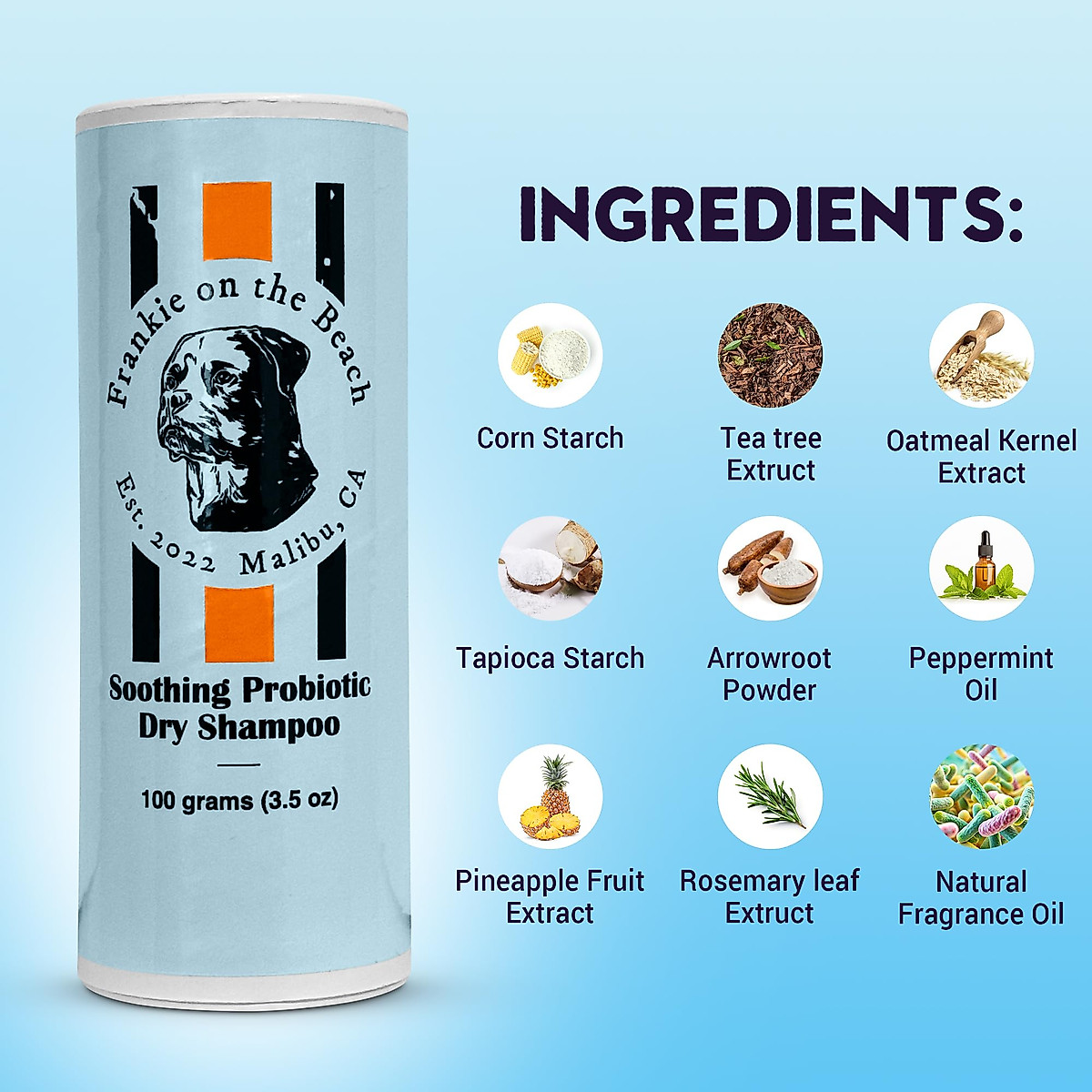 Frankie on the Beach - Soothing Probiotic Dry Shampoo