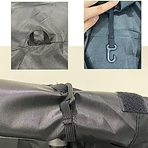 J&C Large Bird Cage Cover 420D Bird Cage Covers Heavy Duty Birdcage Cover Waterproof Bird Cage Covers for Night Blackout Sunlight Patio Birdcage Covers