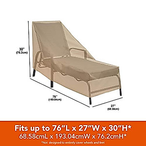 Modern Leisure 7648A Patio Chaise Lounge Chair Cover
