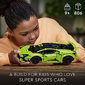 LEGO Technic Lamborghini Huracán Tecnica 42161 Advanced Sports Car Building Kit, Lamborghini Toy, for Kids Ages 9 and Up who Love Engineering and Collecting Exotic Sports Car Toys