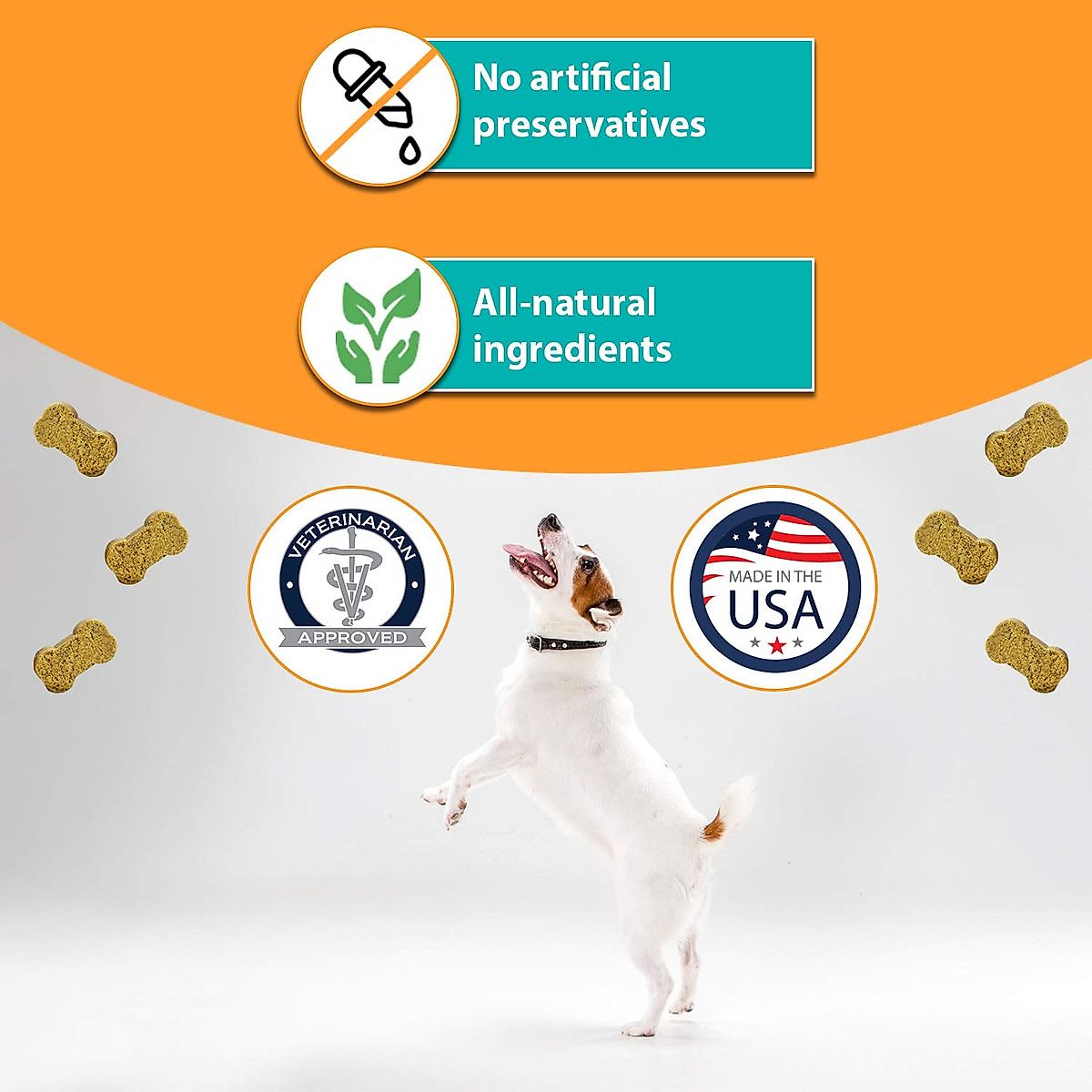 RestoraPet Allergy, Itch & Immune Soft Chews - Natural Supplement for Dogs - Support Immunity, Soothe Skin Irritation, Improve Coat Quality – with Lactoferrin, Colostrum & Omega 3-60 Bacon Chewables