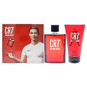 CR7 Cristiano Ronaldo - Gift Set - Sporty And Modern Essence - Fresh And Woody Fragrance - Long Wearing Aromatic Scent For Men - 1.7 Oz EDT Spray, 5.1 Oz Shower Gel - 2 Pc Set