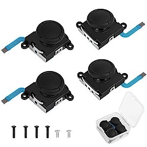 Linkstyle Joycon Joystick Replacement, Professional 3D Analog Thumb Stick for Switch Analog Joystick with Screws, 4PCS