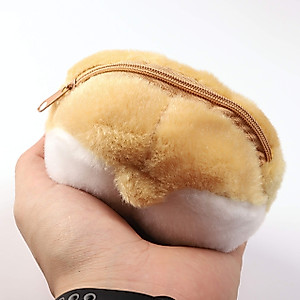 ANJUU Corgi Butt Coin Purse, Cute Corgi Butt Animal Pet Wallet with Zipper Close for Kids Girls Women Birthday Gift