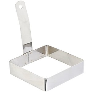 Winco 4-Inch x 4-Inch Square Egg Ring (Set of 3)