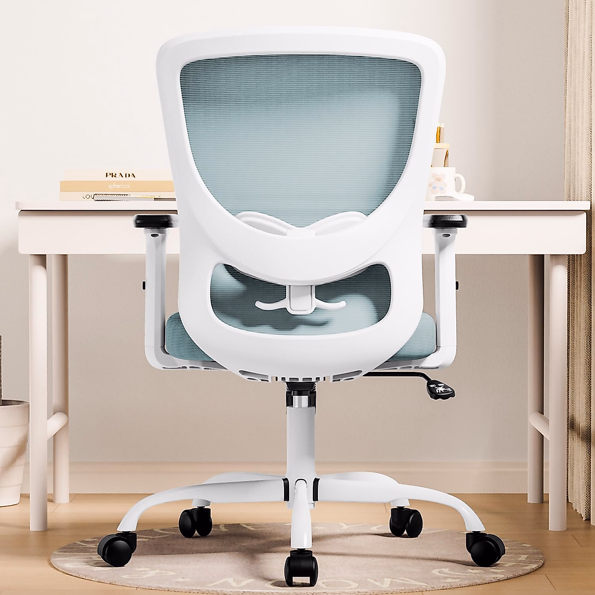 Vansalute Office Chair, Ergonomic Desk Chair with Adjustable High Back, Breathable Mesh Computer Chair with Adjustable Armrests, Rolling Swivel Comfy Task Chairs, Executive Chair for Home Office