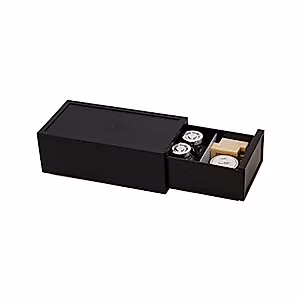 ASTAGE | Storage Drawer, Modular Stackable Drawer, Plastic Storage, Drawer Block | Black Small A