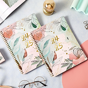 2024-2025 Planner - Planner 2024-2025 from July 2024 - June 2025, 8" x 10", Weekly and Monthly Planner 2024-2025 with Marked Tabs, Flexible Cover + Thick Paper + Twin-Wire Binding - Pink