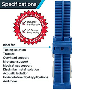 HoldRite 1 Inch - 2 Inch CTS/IPS Variable Isolation Clamp, PEX, PE-RT, Copper, CPVC, 285-H