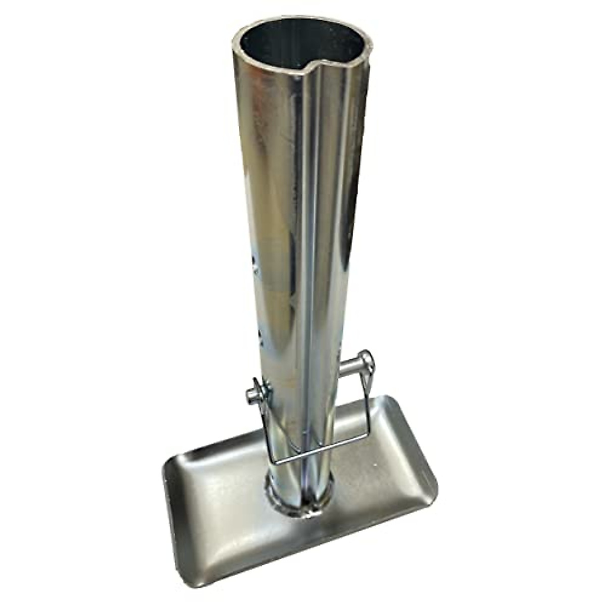 Class A Customs | TJFP-LZ-01 | Trailer Tongue Jack Exteded Reach Zinc Plated Foot Pad (2000lb Capacity) | for Campers RV and Cargo Trailers Tongue Mounted Jack