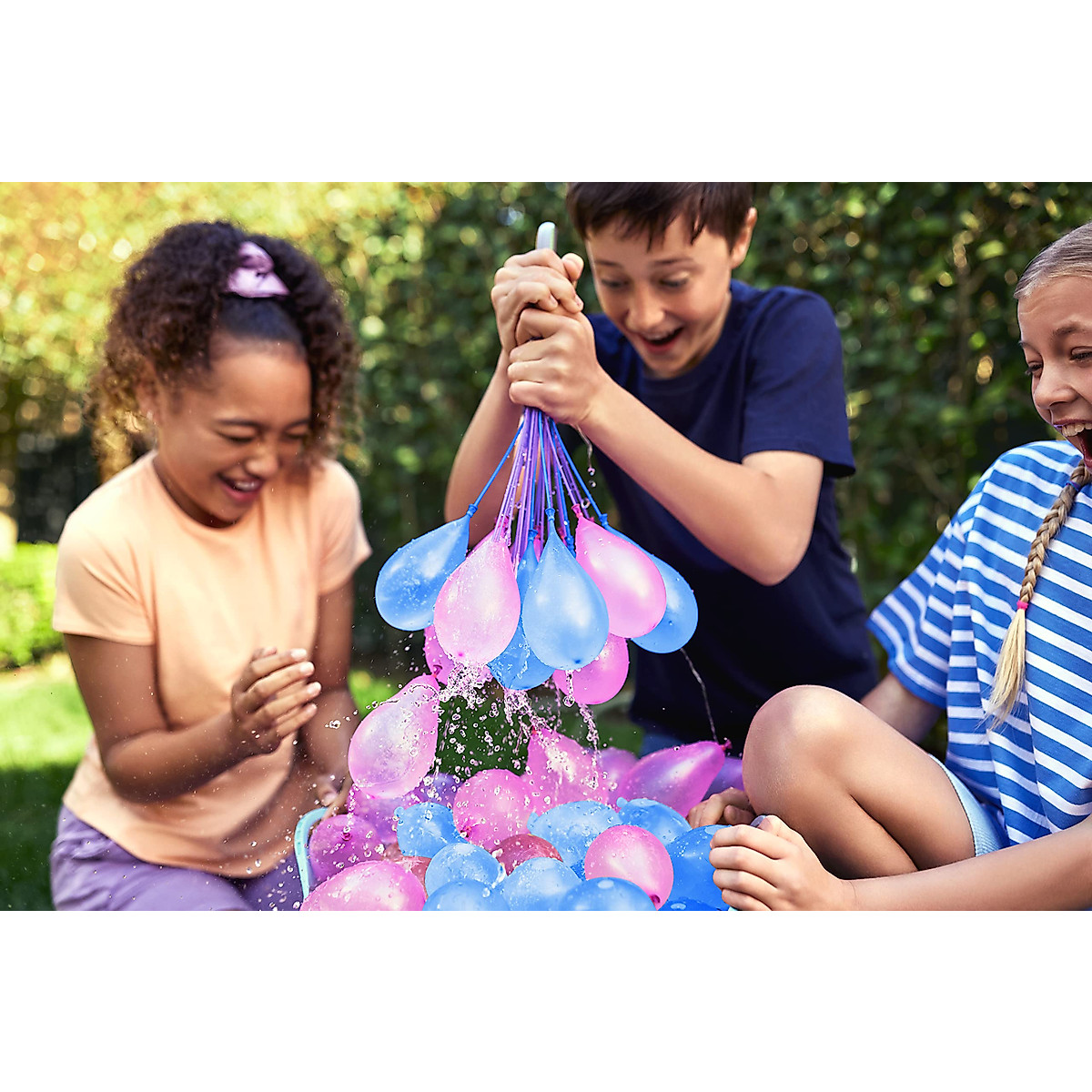 Original Bunch O Balloons Tropical Party 330+ Rapid-Filling Self-Sealing Water Balloons (Amazon Exclusive 10 Pack) by ZURU Water Balloon for the Whole Family, Kids, Teens and Adults