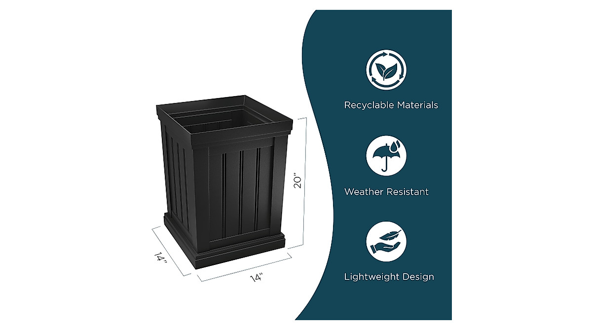 Verel 20 Inch Tall Planter - Durable Indoor & Outdoor Use