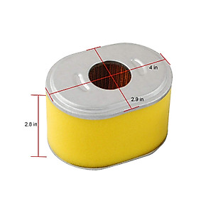 GX160 Air Filter Fit for 5.5HP 6.5HP GX140 GX160 GX200 Engines Replace 17210-ZE1-517 17210-ZE1-822 17210-ZE1-505 (5 Packs)