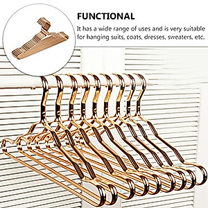 LIFKOME 5/10/15/20/30 Packs Coat Hangers 17.7 Strong Metal Wire Hangers Heavy Duty Clothes Hangers with Non Slip Grooves Standard Suit Hangers Space Saving Clothing Hanger