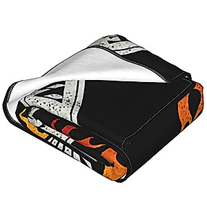 Bon Rock Band Jovi Throw Blankets Flannel Blanket Lightweight Throw Blanket for Couch Bed Soft Warm Cozy 60"x50"