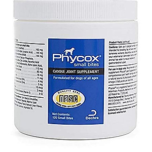 Dechra Phycox Small Bites Soft Chews, Joint Supplement For Dogs (120ct)