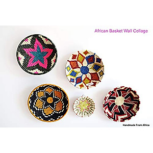 Hand Woven African Basket - Small, 8 Inches Sisal & Sweetgrass Basket - Woven Bowl - Handmade in Rwanda, SRB330