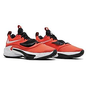 Nike Men's Zoom Freak 3 Basketball Shoes (Bright Crimson/White-Black, us_Footwear_Size_System, Adult, Men, Numeric, Medium, Numeric_9)