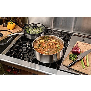 Black Cube Quick Release Cookware Stockpot with Lid, 11-Inch/ 7.5 Quart