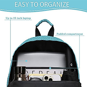 FENGJINRUHUA Cute Stitch Boys Girls Pencil Case Backpack School Adjustable Shoulder Strap Travel School Bag (blue)