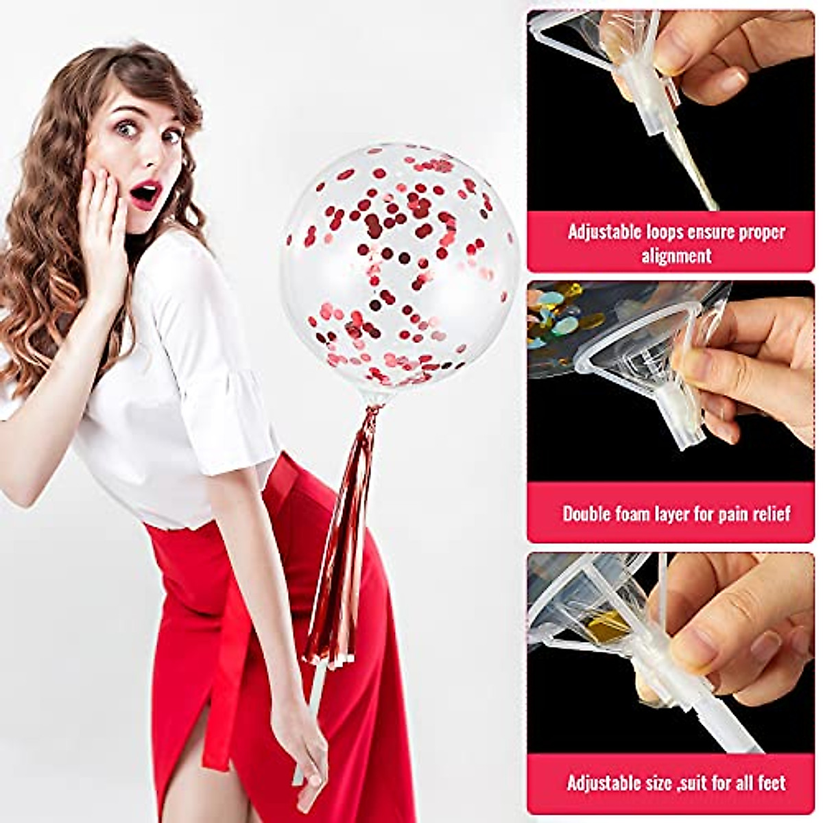 20 Pieces Transparent Bobo Balloons and 20 Pieces Bobo Balloon Sticks Clear Balloon Holder with Cups Bubble Clear Balloon for Birthday Party Wedding Anniversary Indoor and Outdoor Decoration (20 Inch)