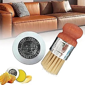 Wise Owl Furniture Salve for Leather, Leather Salve for Furniture, Leather Furniture Salve and Brush, Wise Owl Paint, Furniture Salve Leather